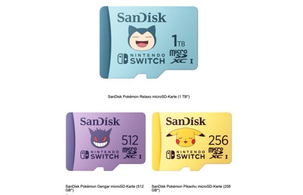 SanDisk bietet Pokémon-microSD-Karten an – beaktiv.com